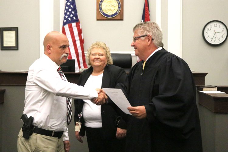 JUDGE MCNICOL SWEARS IN DARIN MORGAN | News, Sports, Jobs - The Review